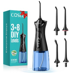 COSLUS Water Dental Flosser Pick for Teeth: 4 Modes Cordless Portable ...