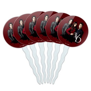 The Vampire Diaries Group Cupcake Picks Toppers Decoration Set of 6 ...