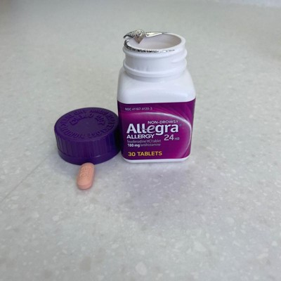 Allegra 24 Hour Allergy Relief Tablets - Fexofenadine Hydrochloride ...