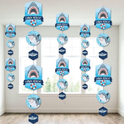 Big Dot Of Happiness Shark Zone - Diy Shaped Jawsome Party Or Birthday ...