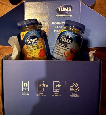 Tums Assorted Fruit Gummy Bites - 50ct : Target