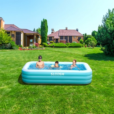 Joyfy 125in Inflatable Family Pool With Seats, Durable Thickened Above ...