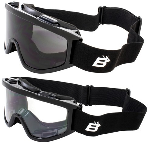 2 Pairs Of Birdz Eyewear Vulture Safety Goggles With Smoke, Clear ...