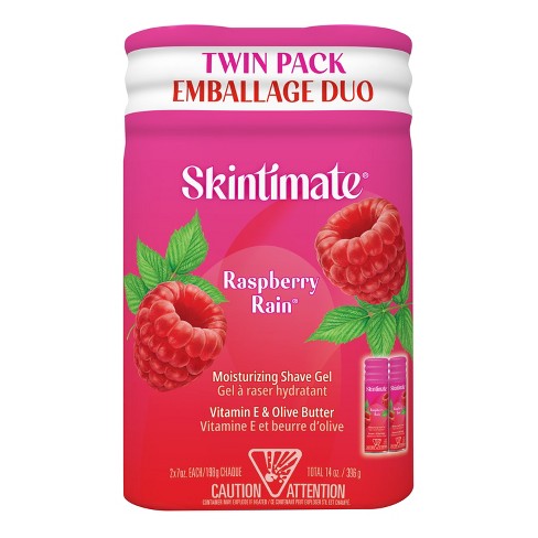 Skintimate Signature Scents Raspberry Rain Women's Shave Gel Twin Pack ...