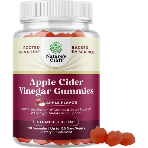 Acv Apple Cider Vinegar Gummies, Natural Energy Supplement Acv + Mother ...