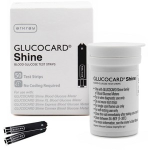 ARKRAY Glucocard Shine Blood Glucose Test Strips for Accurate Diabetes ...
