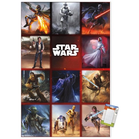 Trends International Star Wars: Saga - Moments Grid Unframed Wall ...