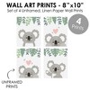 Big Dot Of Happiness Koala Cutie - Unframed Bear Nursery Wall Art And ...