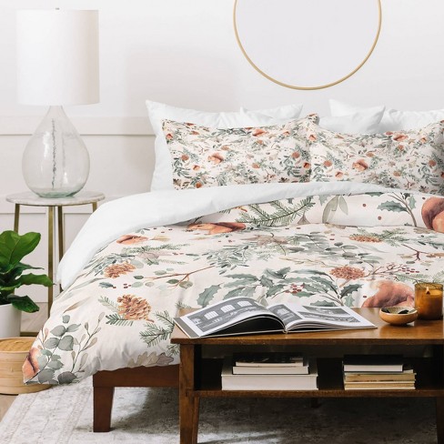 Deny Designs Full/queen Ninola Design Duvet Cover And Pillow Sham Beige ...