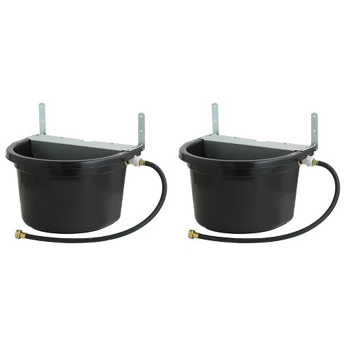 Little Giant 4 Gal. Float Controlled Waterer Livestock Water Trough (2 ...