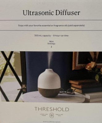 White Top And Woodgrain Base 300ml Large Diffuser - Threshold ...