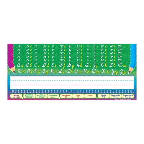 Teacher Created Resources Cursive Writing Name Plates, 36 Per Pack, 6 ...