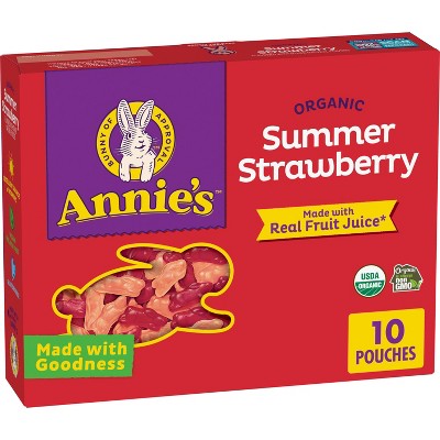 Annie's Bernie's Farm Strawberry, Orange & Raspberry Fruit Snacks - 7oz ...