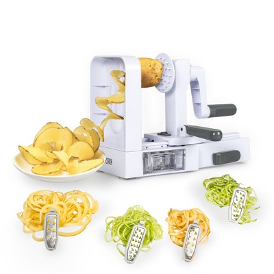 Commercial Chef Vegetable Spiralizer Zucchini Zoodle Noodles Maker Set ...