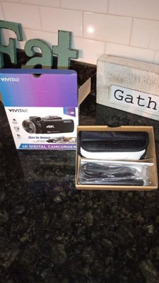 Vivitar 4k Wi-fi Video Hd Camcorder With 18x Digital Zoom And 3” Ips ...