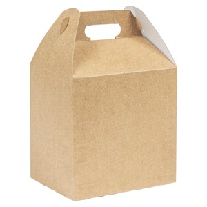 Inno-pak Tall Carry - Pack W/ Handles Brown Kraft Recyclable ...