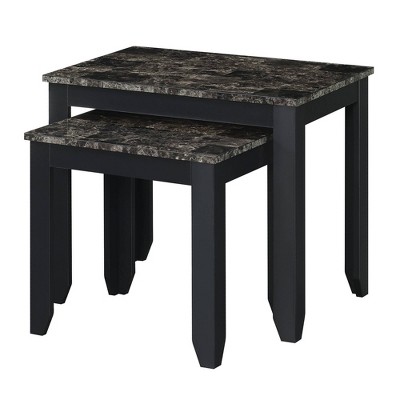 American Heritage Nesting End Tables Espresso - Breighton Home : Target