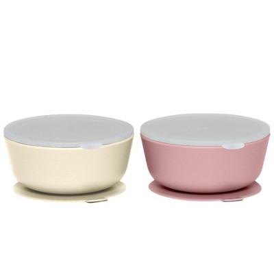 Upward Baby Silicone Bowl 3pc Set With Spoon Multi : Target