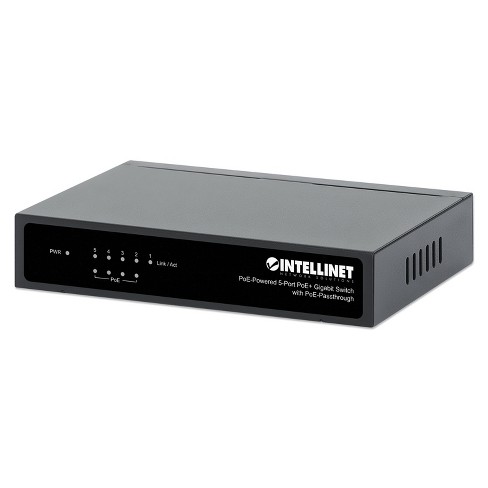 Intellinet Network Solutions® 68-watt Poe-powered 5-port Gigabit Switch ...