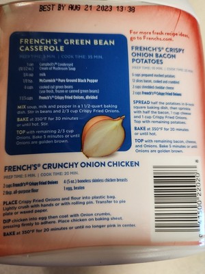 French's Crispy Fried Onions Original Flavor - 6oz : Target