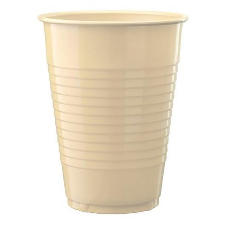 Exquisite 12 Ounce Disposable Ivory Plastic Cups-50 Count : Target