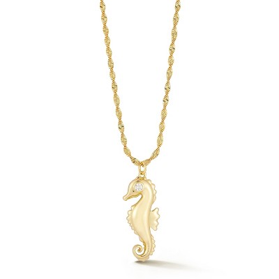 Sphera Milano CZ Seahorse Pendant Necklace : Target