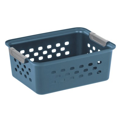 Iris Usa Small Plastic Storage Basket, 12-pack, Shelf Basket Organizer ...