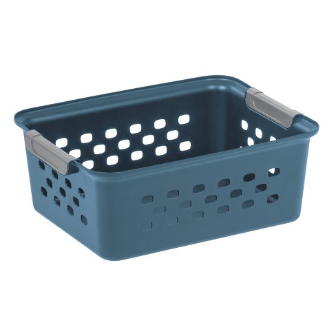 Iris Usa Small Plastic Storage Basket, 12-pack, Shelf Basket Organizer ...