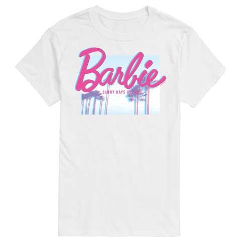 Men's Barbie Sunny Days Ahead Short Sleeve Graphic T-shirt - White ...