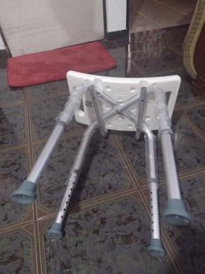 Shower Chair - Includes Back Scrubber & Additional Sponge - Anti Slip ...