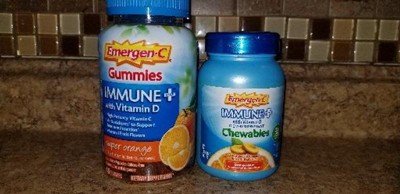 Emergen-c Immune+ Dietary Supplement Chewable Tablets With Vitamin D ...