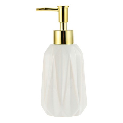 Unique Bargains Simple Diamond Shape Soap Pump Dispenser For Bathroom 300ml White 1 Pc : Target