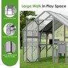 Famapy Large Outdoor Cat Enclosure 110.6" Walk-In Catio with Roof, 57.2 ...