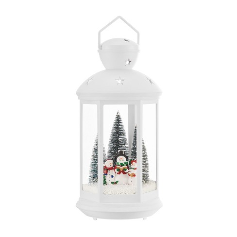 Danya B. Tabletop Christmas Holiday Winter Scene Falling Snow Musical ...