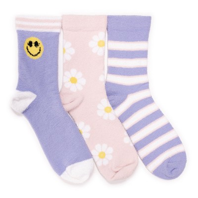 Women's 3 Pack Cozy Compression Crew Socks : Target