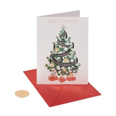Paper Frenzy Red Envelope Greetings Christmas Holiday Cards With Kraft ...