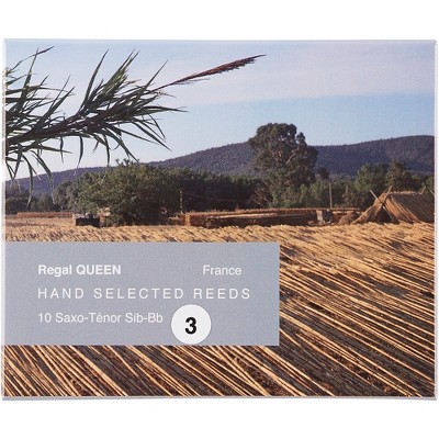 Rigotti Queen Reeds For Tenor Saxophone Strength 3.5 Box Of 10 : Target