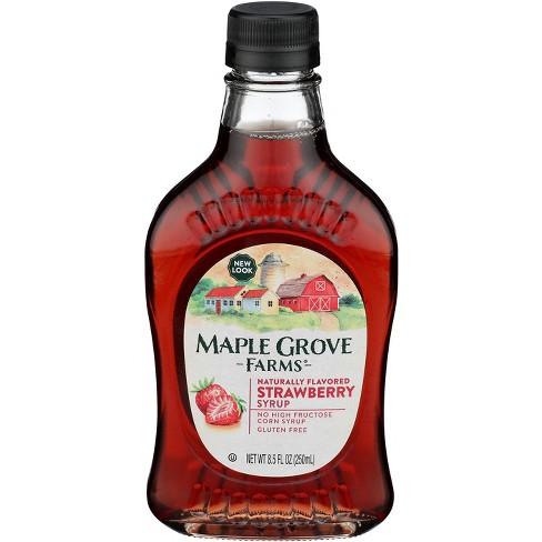 Maple Grove Farms Strawberry Syrup - Case Of 6 - 8.5 Fl Oz : Target