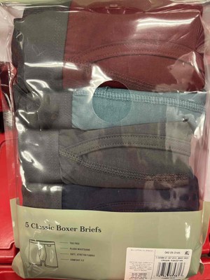 Men's Boxer Briefs 5pk - Goodfellow & Co™ Plum Purple/burgundy/teal ...