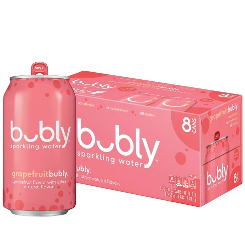 Bubly Grapefruit Sparkling Water - 8pk/12 Fl Oz Cans : Target