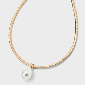 Pearl Collar Necklace - A New Day™ Gold : Target