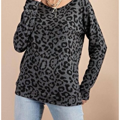 Women's Leopard Knit Top - 143 STORY M : Target