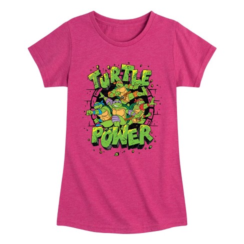 Girls' Teenage Mutant Ninja Turtles Turtle Power New Fitted Short ...