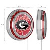 University Of Georgia Wordmark Retro Neon Wall Clock : Target