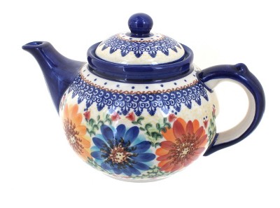 Blue Rose Polish Pottery Autumn Burst Teapot : Target