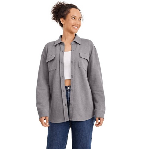 Jockey Women's French Terry Button Up 2xl Boulder : Target