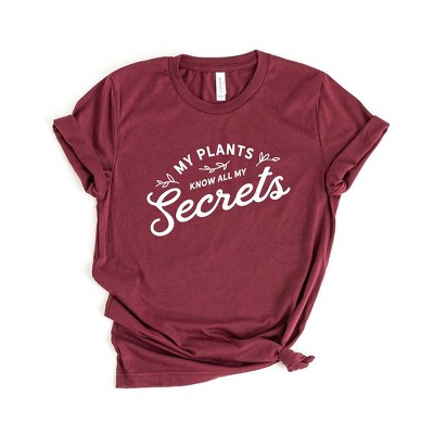 Simply Sage Market Women's My Plants Know All My Secrets Short Sleeve ...