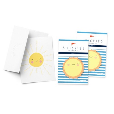 Sunny 3" X 3" 50-sheet Sticky Notes (2-pack) & Sunshine Greeting Card ...