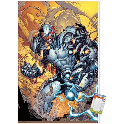 Trends International Dc Comics - Cyborg - Battle Unframed Wall Poster ...