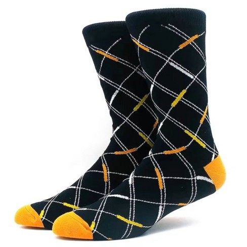 Diagonal Line Grid Socks From The Sock Panda (men's Sizes, Adult Large ...